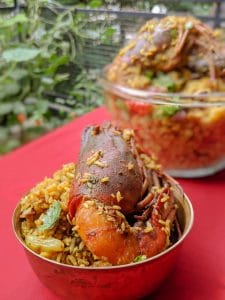 Bengali Prawn Pulao cooked with Golda Chingri: Step by Step Recipe ...