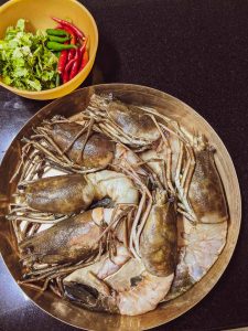 Bengali Prawn Pulao cooked with Golda Chingri: Step by Step Recipe ...